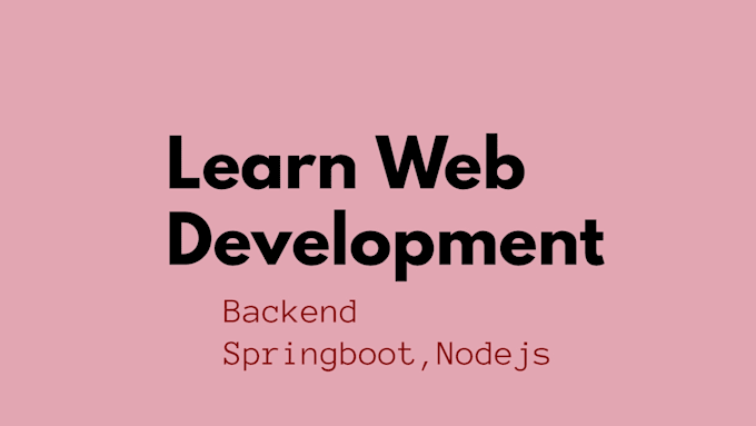 Teach spring boot, mern, nodejs, rest apis, web development, mongodb ...