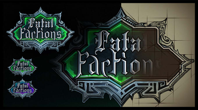 Hand paint fantasy logo by Frostwindz | Fiverr