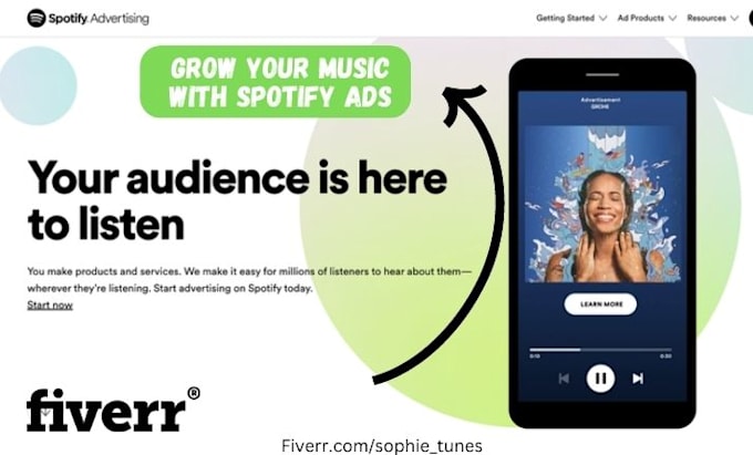 Promote your music with spotify ads and campaign by Sophie_tunes | Fiverr