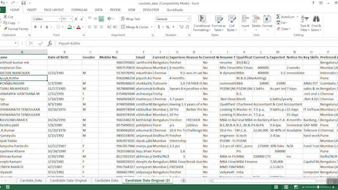 Format and clean data in excel macro by Masterexcel12 | Fiverr