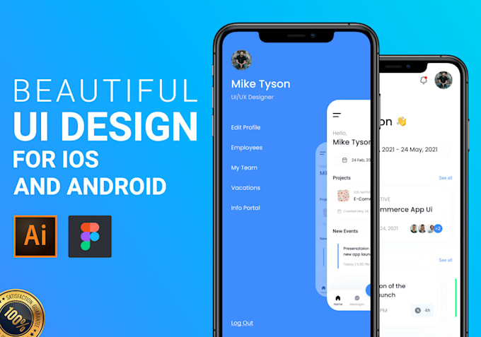 Crate beautiful ui design for your project by Tamimhasan07 | Fiverr