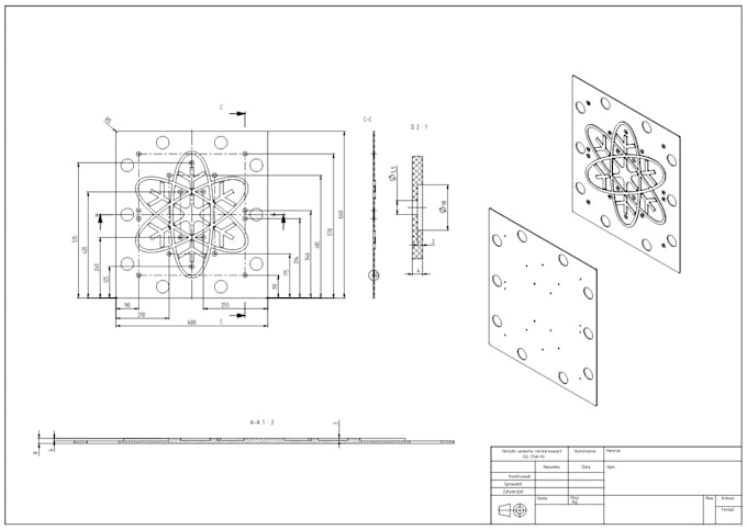 Convert 2d drawing into a 3d cad model by Kuba_baldych | Fiverr