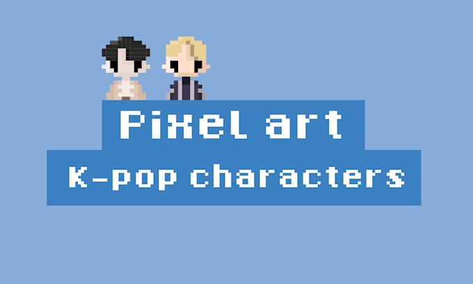 Draw your kpop bias in pixel art style by Andia96 | Fiverr