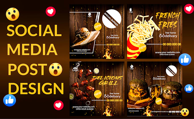 Design creative and engaging social media posts by Sadia0605 | Fiverr