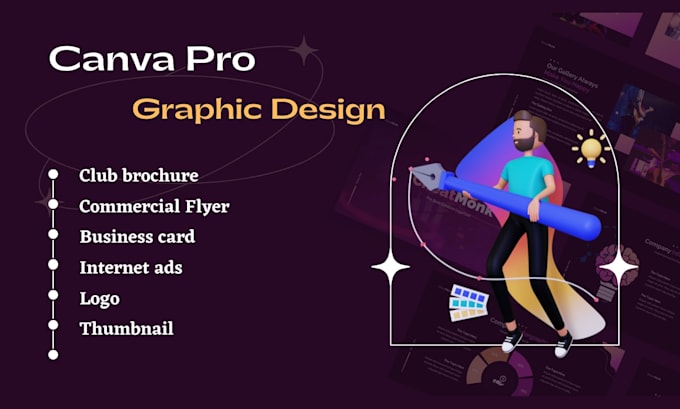 Design your canva business logo postcard banner and social media post ...