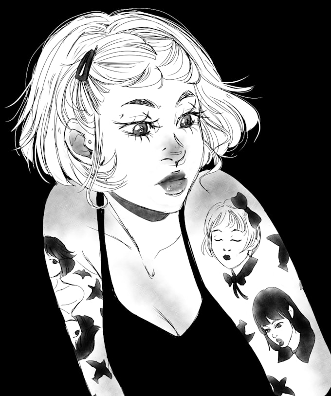 Draw Attractive Anime Chara Erotic Art Nsfw Art By B Montruccoli Fiverr