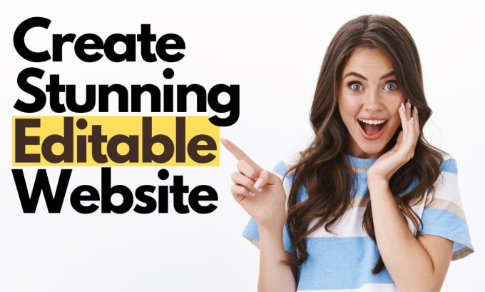Design, develop and host a responsive fully editable website by Tonyecx ...