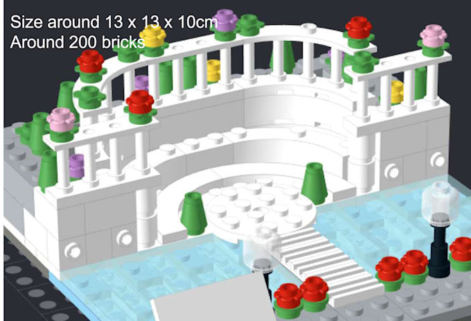 Lego set design with a box of bricks sending to you by Aseduc | Fiverr