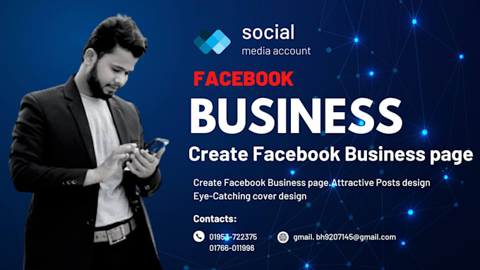Setup facebook business page , create social media account by Bh9207145 ...