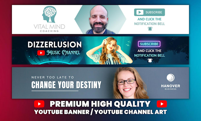 Create youtube banner or any social media banner using canva by ...