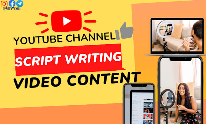 Write an entertaining youtube script for you by Solvy4you | Fiverr