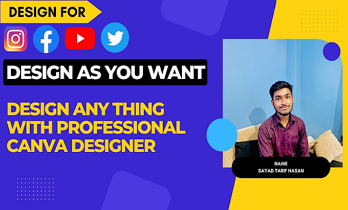 Create design using canva by Sayad_tarif_h | Fiverr