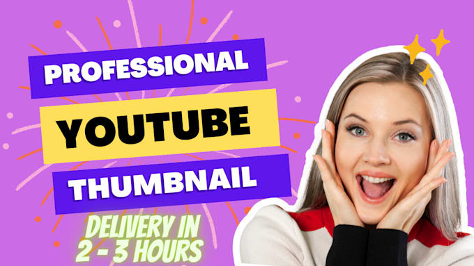 Create trending, professional and attractive thumbnail by Creativemauda ...