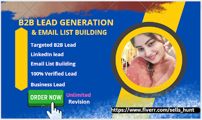 Do targeted b2b linkedin lead generation email list building by Sells_hunt | Fiverr