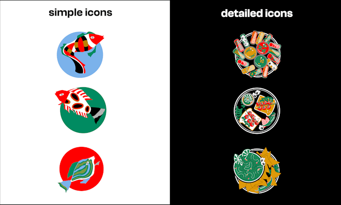 Design custom vector icons by Sashcherbak | Fiverr