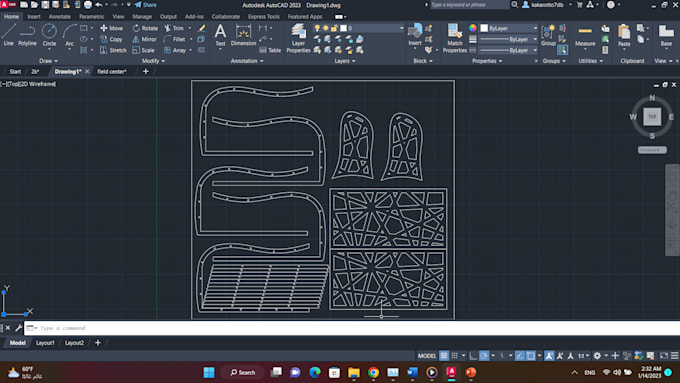 Make you an accurate laser cutting or drawing on autocad by Sonkuh | Fiverr