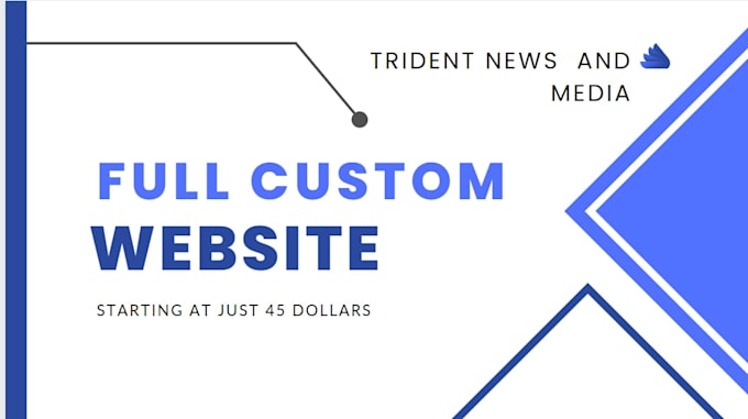 Make a fully custom wordpress website by Tridentnews | Fiverr