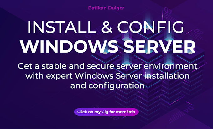 Install and configure windows server by Batkandulger | Fiverr