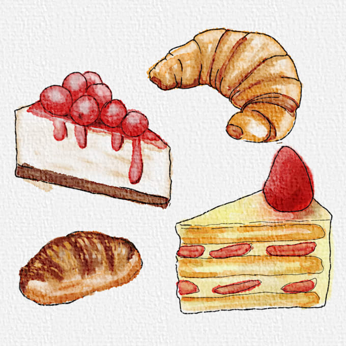 Do draw watercolor ilustration by Rezkyhalomoansr | Fiverr