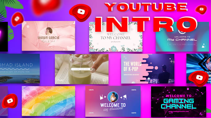Make aesthetic beautiful youtube intro by Umashamalmi | Fiverr