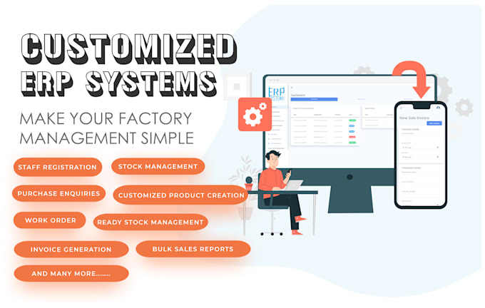 Make beautiful customized erp systems by Tejasshirsat | Fiverr