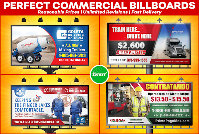 Design billboards, yard signs, outdoor signage, menu boards, or vinyl ...