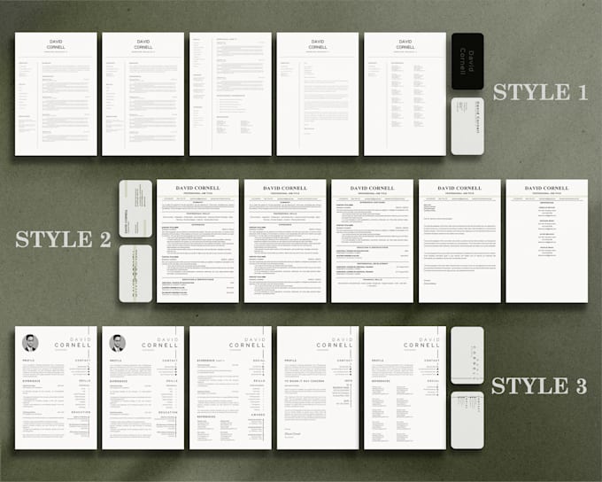 Give you resume and business card templates for reselling by Venmx24 ...