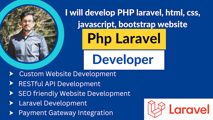 Develop php laravel website design api php laravel developer by Saifhasmi11 | Fiverr
