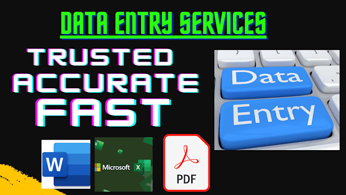 Do fast and accurate data entry by Vishwas_k_ | Fiverr