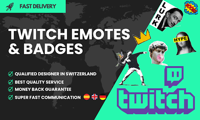 Create animated emotes gif, bit, cheer emotes for twitch by Zhwaagency ...