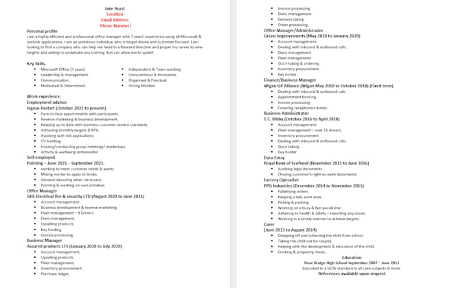 Create cvs and build cover letters tailored to your needs by Jake ...