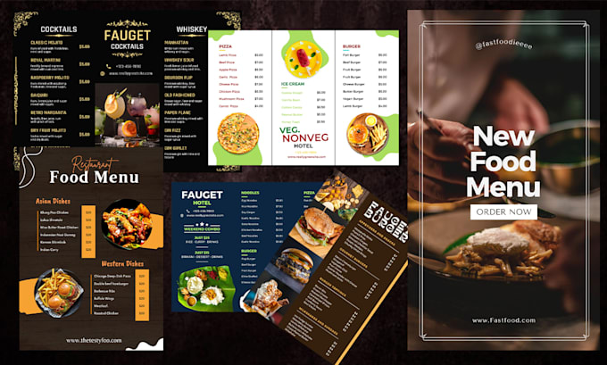 Design professional impressive and morden food menu,restaurant menu ...