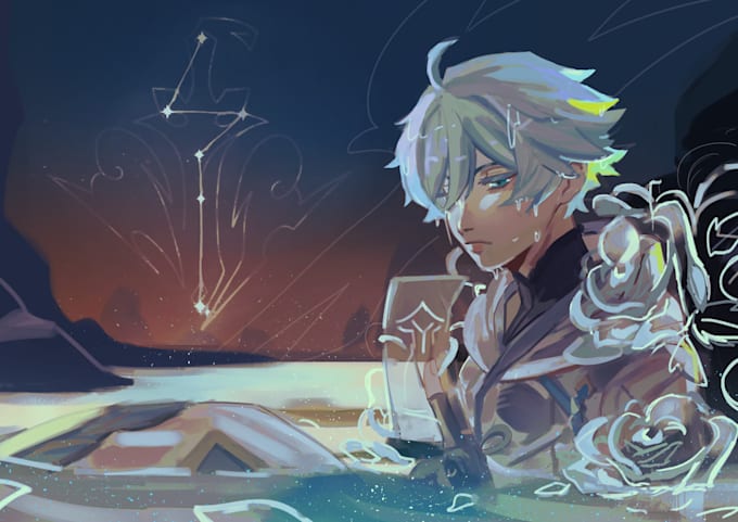 Create cute anime style digital art by Tgsunday | Fiverr