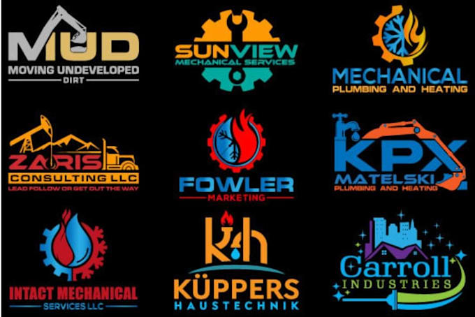 Create great high quality mechanical logo with free source file by ...