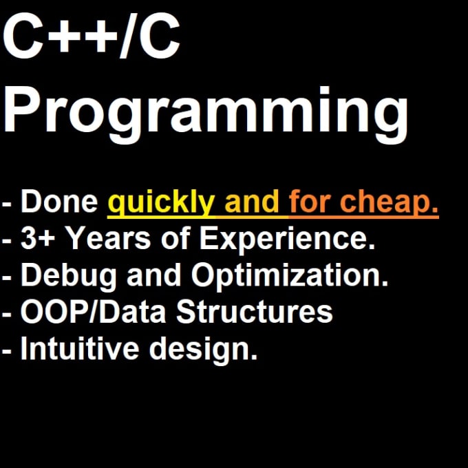 Code and debug your c, cpp project and task by Tnd_code | Fiverr Code and debug your c, cpp project and task by Tnd_code | Fiverr