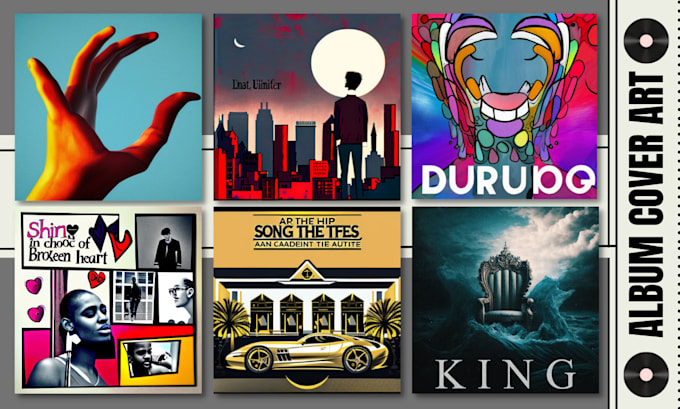 Design a dope illustrative album cover art that stands out by ...