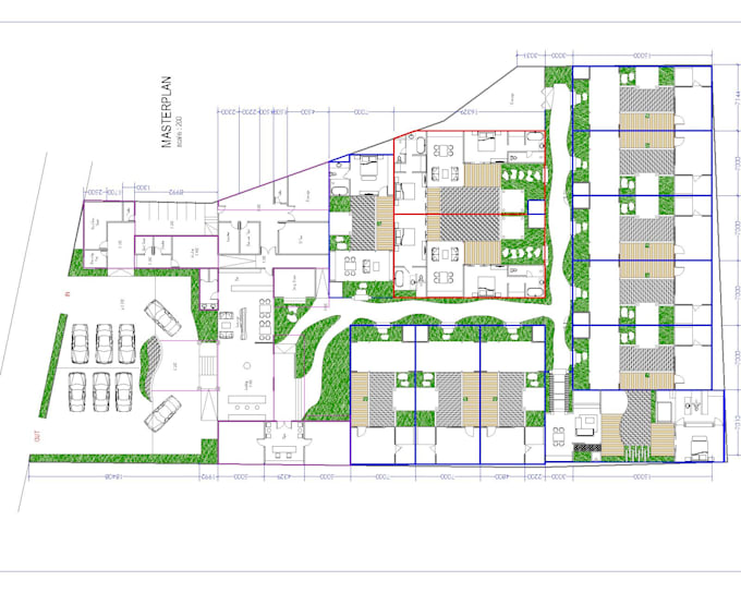 Create block plan for villa, hotel, residence, etc by Istrinovitadewi ...