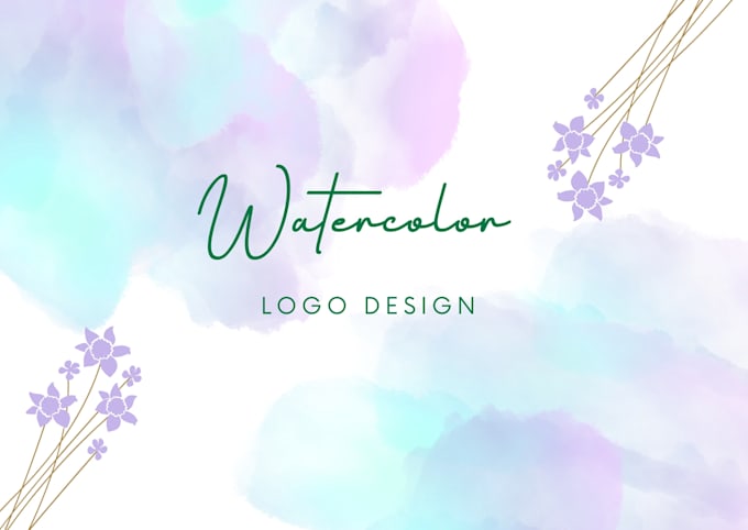 Design watercolor logo design for your brand by Stylish77880 | Fiverr