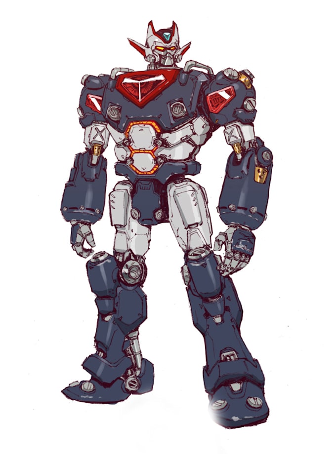 Make a mecha and character design for you by Sybellathompso1 | Fiverr