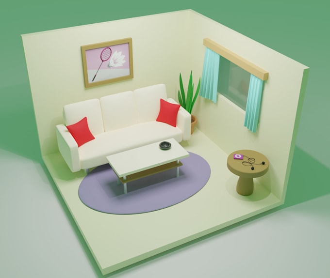 Create low poly 3d models for use in game or posters by Medushaa | Fiverr