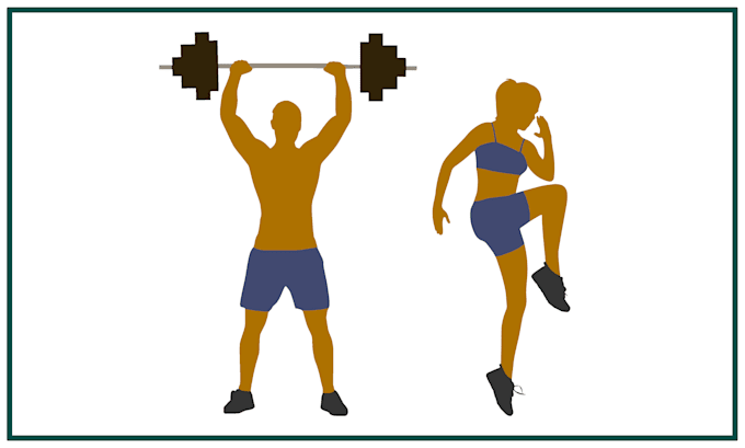 Create exercise, people, yoga, workout, vector line art by Foniiiii ...