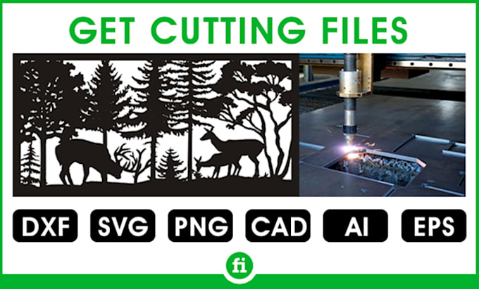 Create dxf, cad,svg file for cnc laser and plasma cut by Mujeeb6x | Fiverr