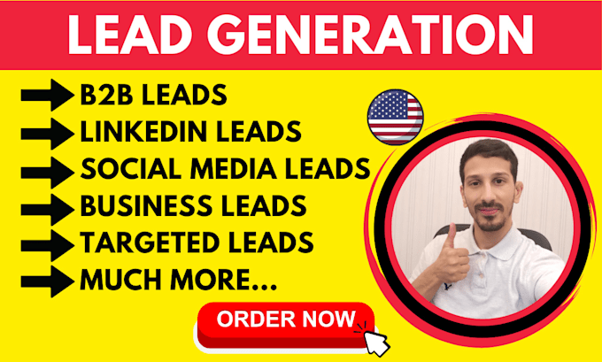 Do b2b lead generation, linkedin leads, lead prospecting and targeted list by Ghamrawi2 | Fiverr