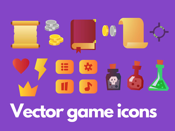 Create icons, charecters, backgrounds for your game by Nekosemapi2015 ...