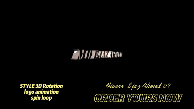 Create a 3d rotating logo animation spin loop by Ejazahmed07 | Fiverr