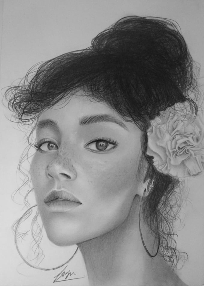 Do potrait sketch with pencil drawings by Arts_l | Fiverr