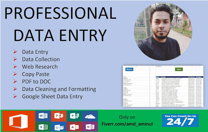 Do data entry copy paste web research by Amd_aminul | Fiverr