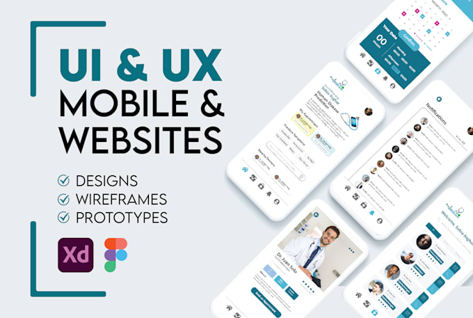 Do wireframes, web, mobile app ux ui design, and prototypes by Elif45 | Fiverr