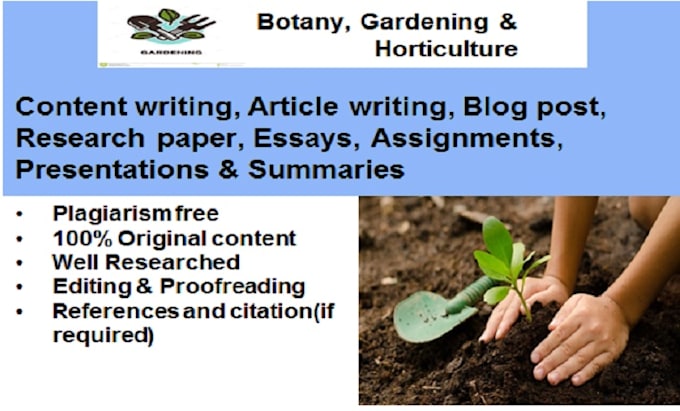 Write blog post about plant care and gardening by Sofia_botanist | Fiverr