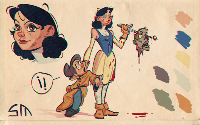 Design a custom character reference model sheet for you by ...